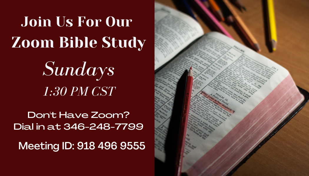 Zoom Bible Study – COME Ministries